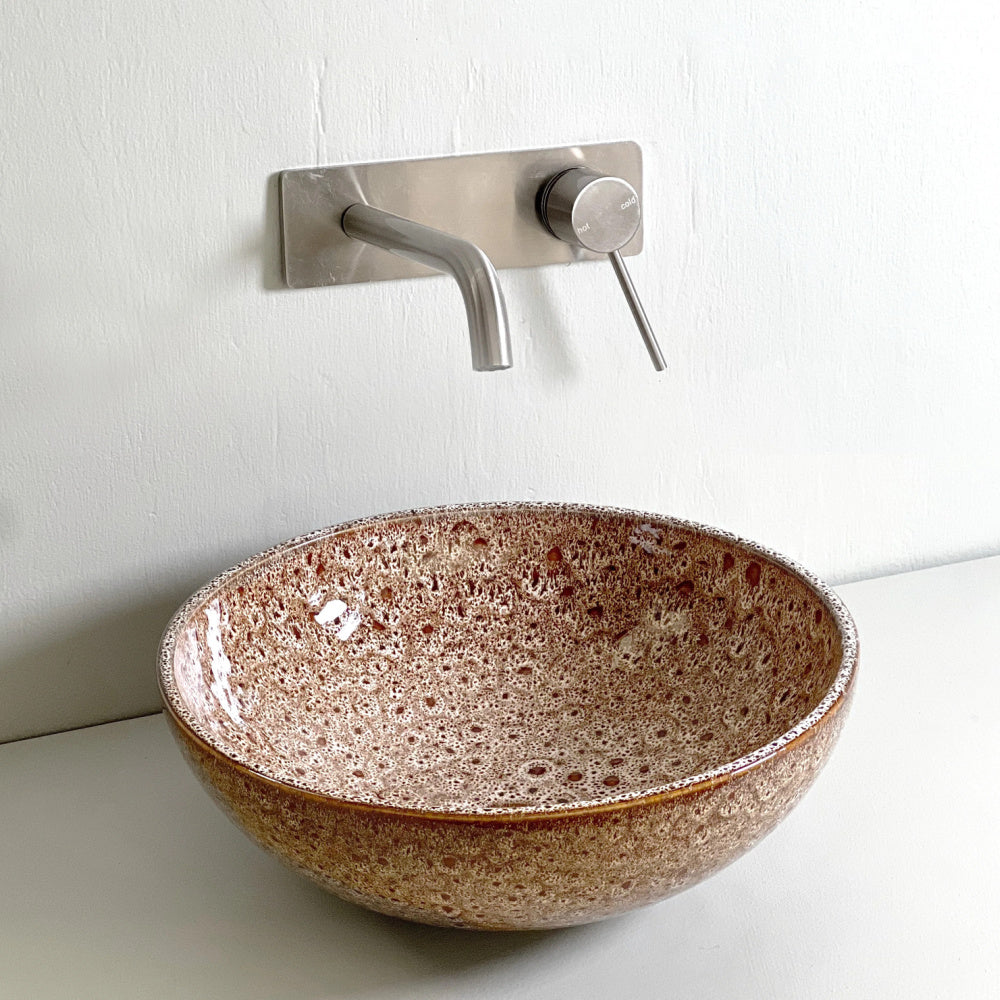 Robert Gordon Clay 340 Round Vessel Basin | White Ochre - The Kitchen Hub