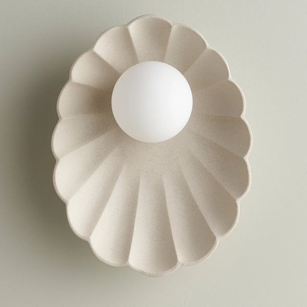 Robert Gordon Oyster Wall Sconce Light | Shale - The Kitchen Hub