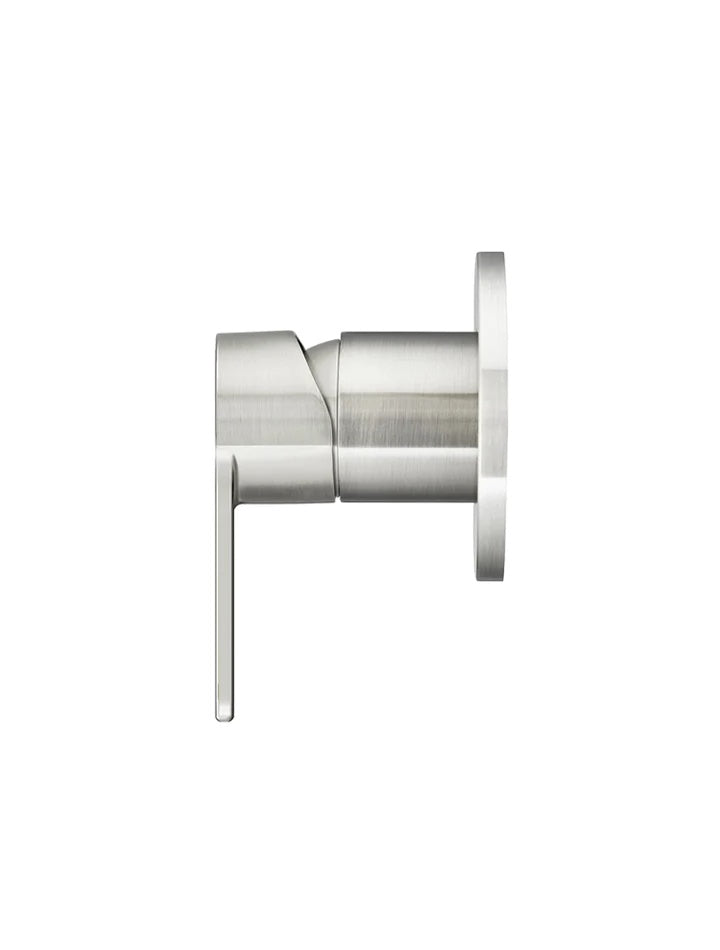 Meir Round Paddle Wall Mixer | Brushed Nickel - The Kitchen Hub