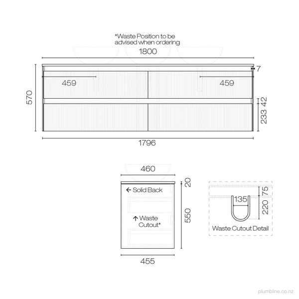Strata Legno 750 1 Drawer Vanity - The Kitchen Hub