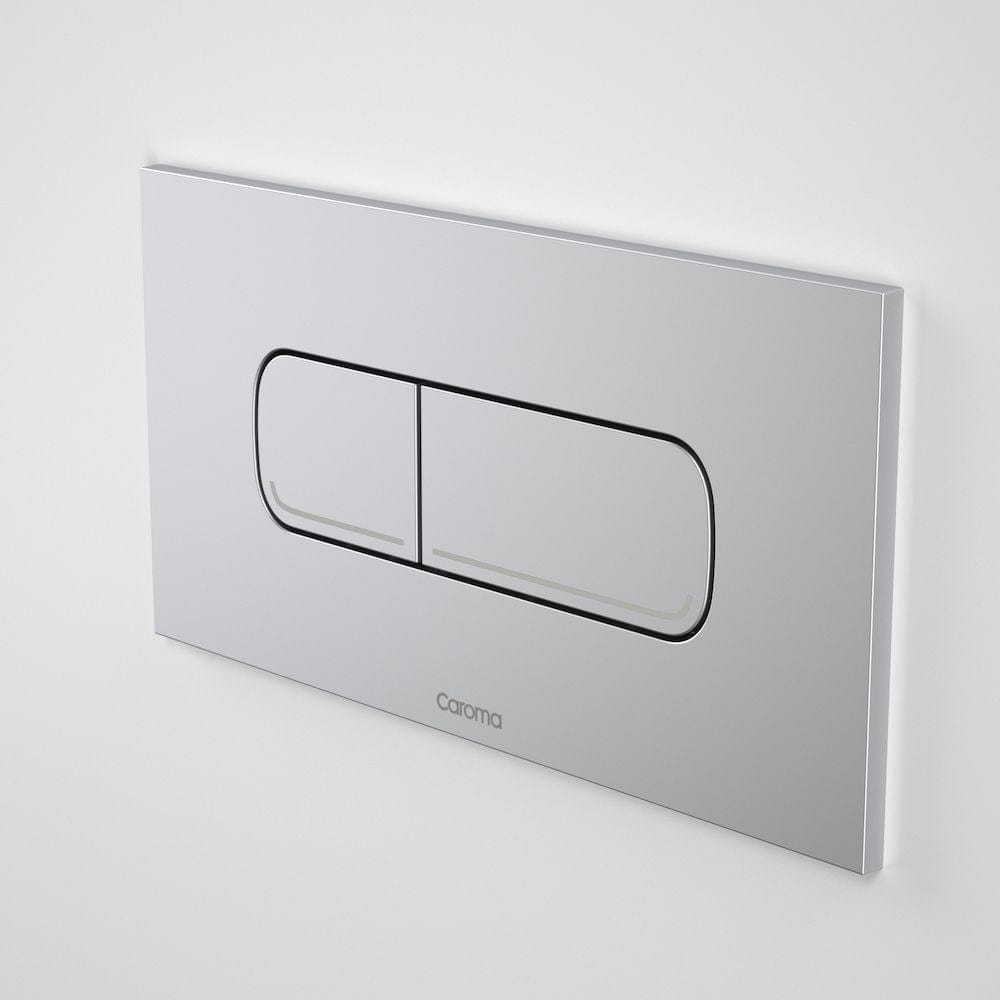 Caroma Invisi Series II Oval Metal Dual Flush Plate | Satin - The ...