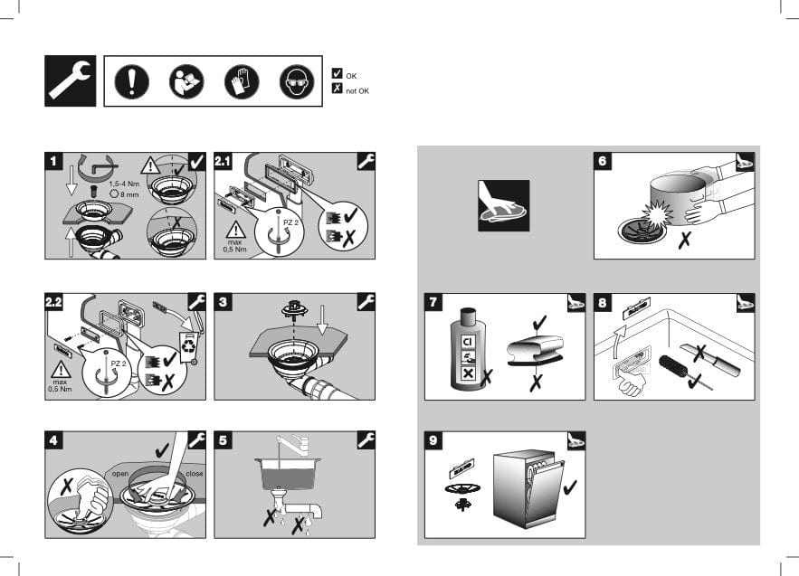 Blanco Double Bowl Basket Waste Kit | Matte Black - The Kitchen Hub