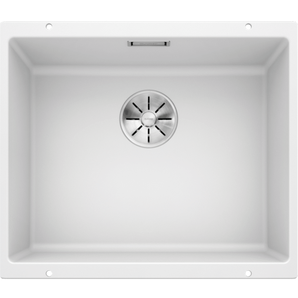 Blanco Silgranit Undermount Single Bowl 500 x 400mm White - The Kitchen Hub
