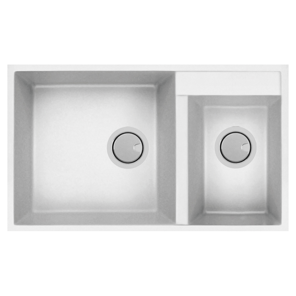 Mercer Duro Granite Florence Double Sink | 460 + 260mm - The Kitchen Hub