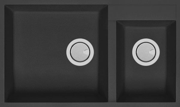 Mercer Duro Granite Milan Double Sink | 460 + 260mm - The Kitchen Hub