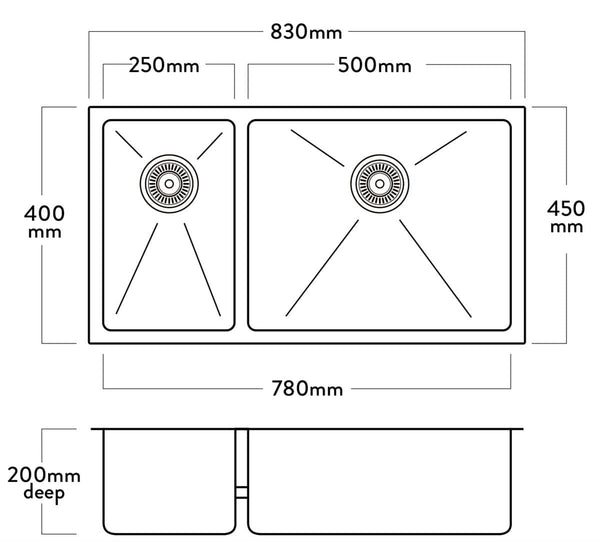 Kitchen Sink - Mercer DV202-L - Burlington - The Kitchen Hub