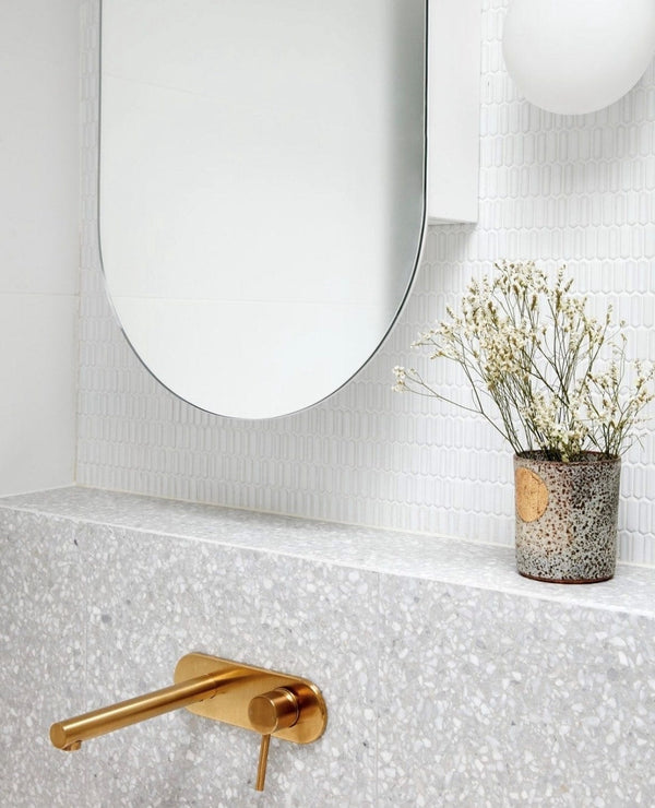 Tiles | Mini Picket Mosaic Tile | Gloss White | Bathroom Tiles - The ...