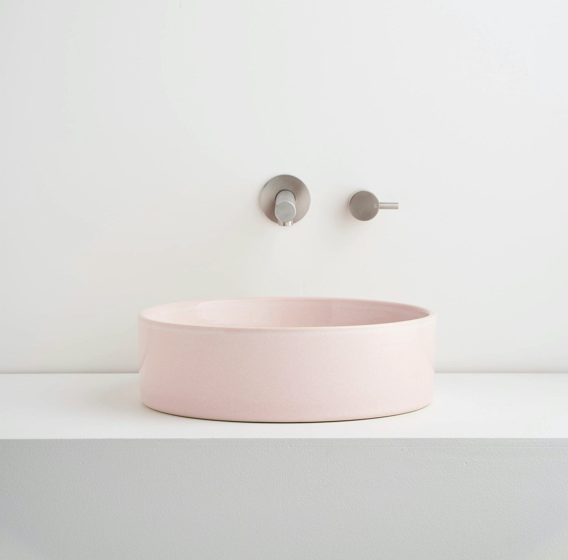 Robert Gordon Clay 350 Round Vessel Basin | Rose Quartz - The Kitchen Hub