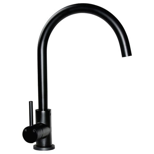This round matte black kitchen mixer is a perfect blend of style and ...