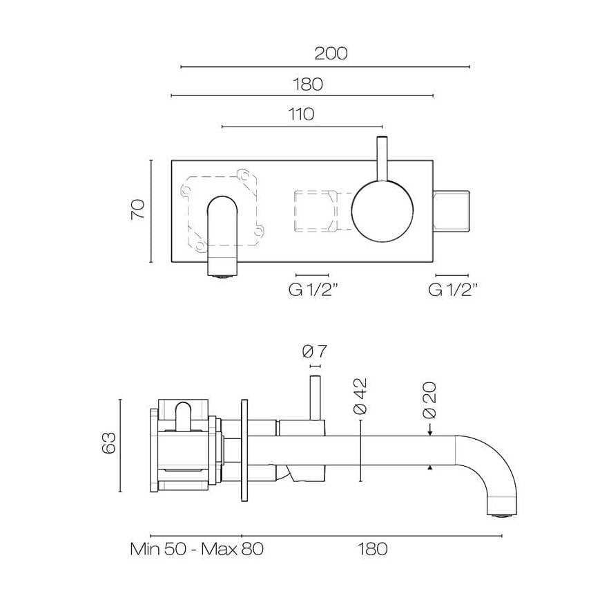 Buddy Wall Mount Mixer with Backplate | Buddy Tapware NZ - The Kitchen Hub