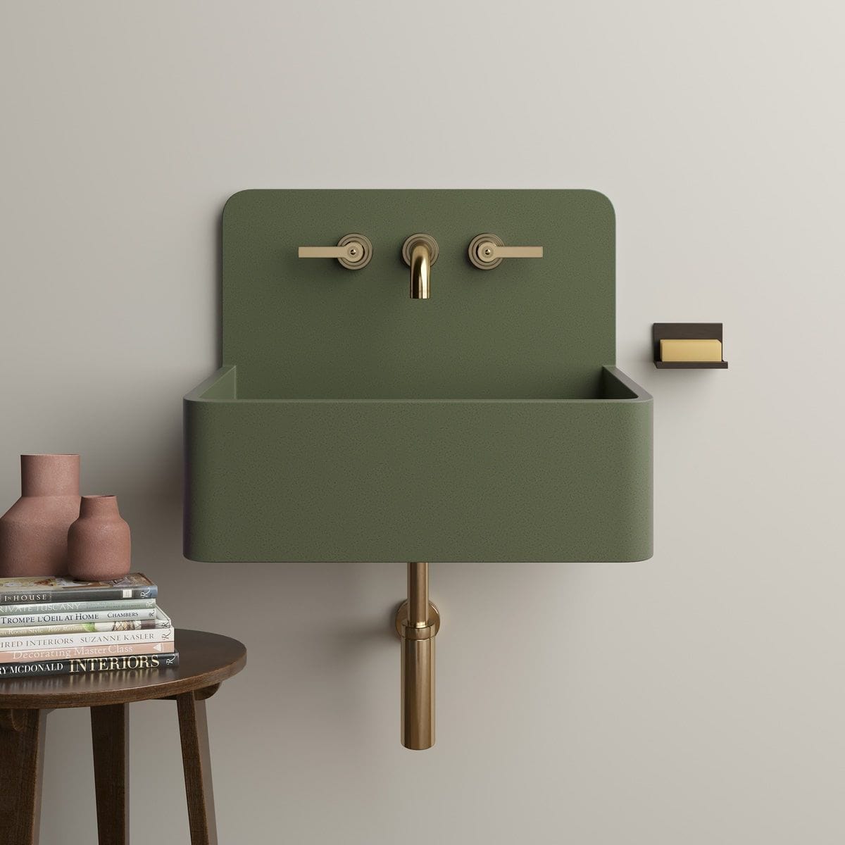 Stone Basin | Claybrook Apollo Wall Hung Basin - The Kitchen Hub