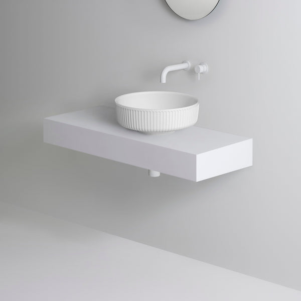 Mains Water Co. | Flute Vessel Basin | Solid Surface Basin - The ...