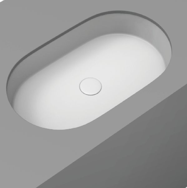 Basin | Bathroom Sink | Super-Thin Pill Oval Undermount Basin - The ...