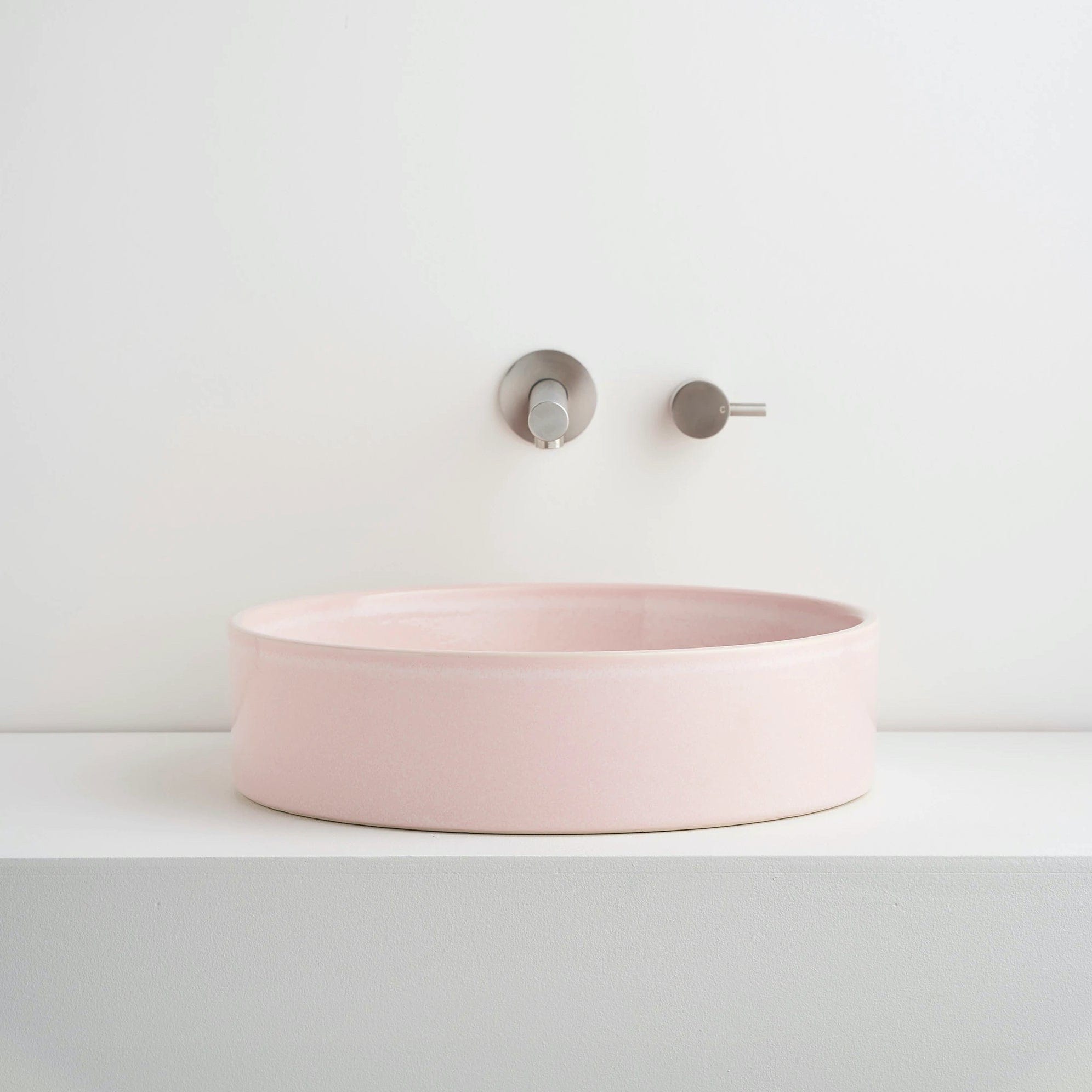 Robert Gordon Clay 400 Round Vessel Basin | Rose Quartz - The Kitchen Hub