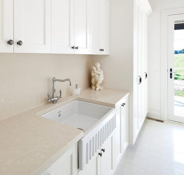 Shaws Bowland 600 Butler Sink | Fireclay Kitchen Sink - The Kitchen Hub
